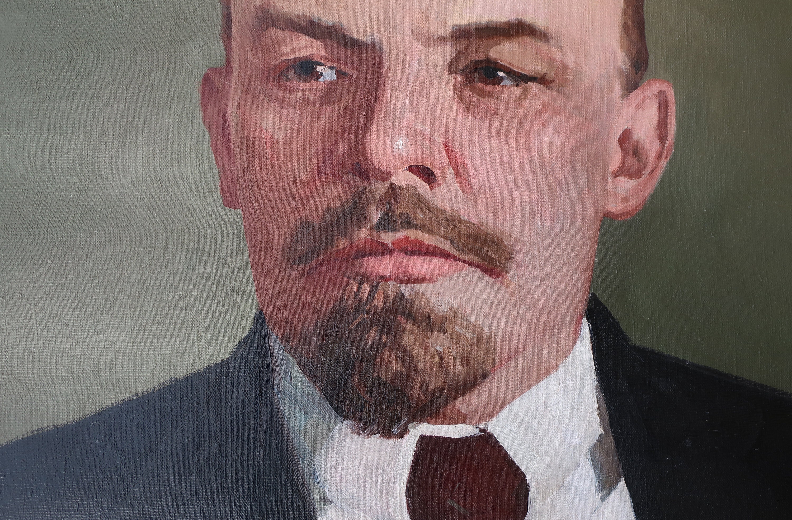 Portrait of Lenin. Oil Painting Original Ukrainian Artist - Etsy