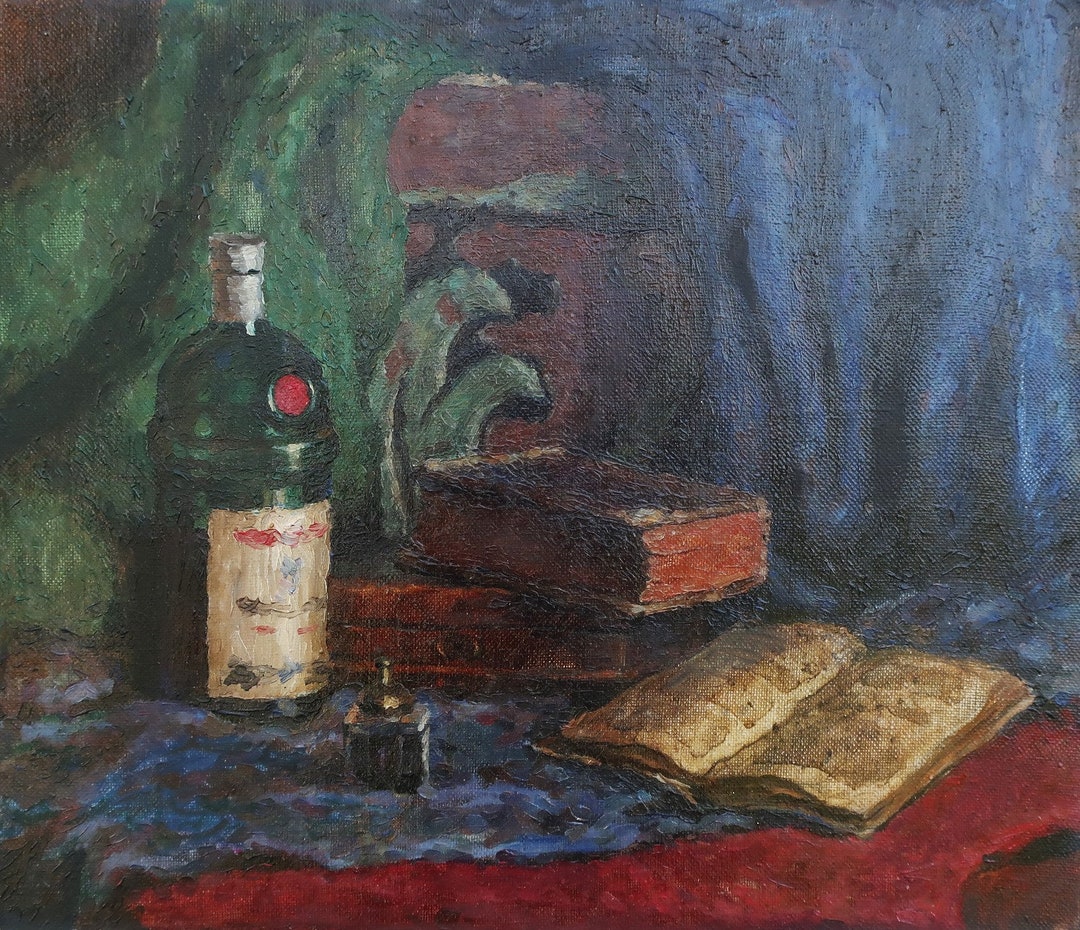 Still Life. Oil Painting Original Ukrainian Artist Repka S. 49-59 Cm ...