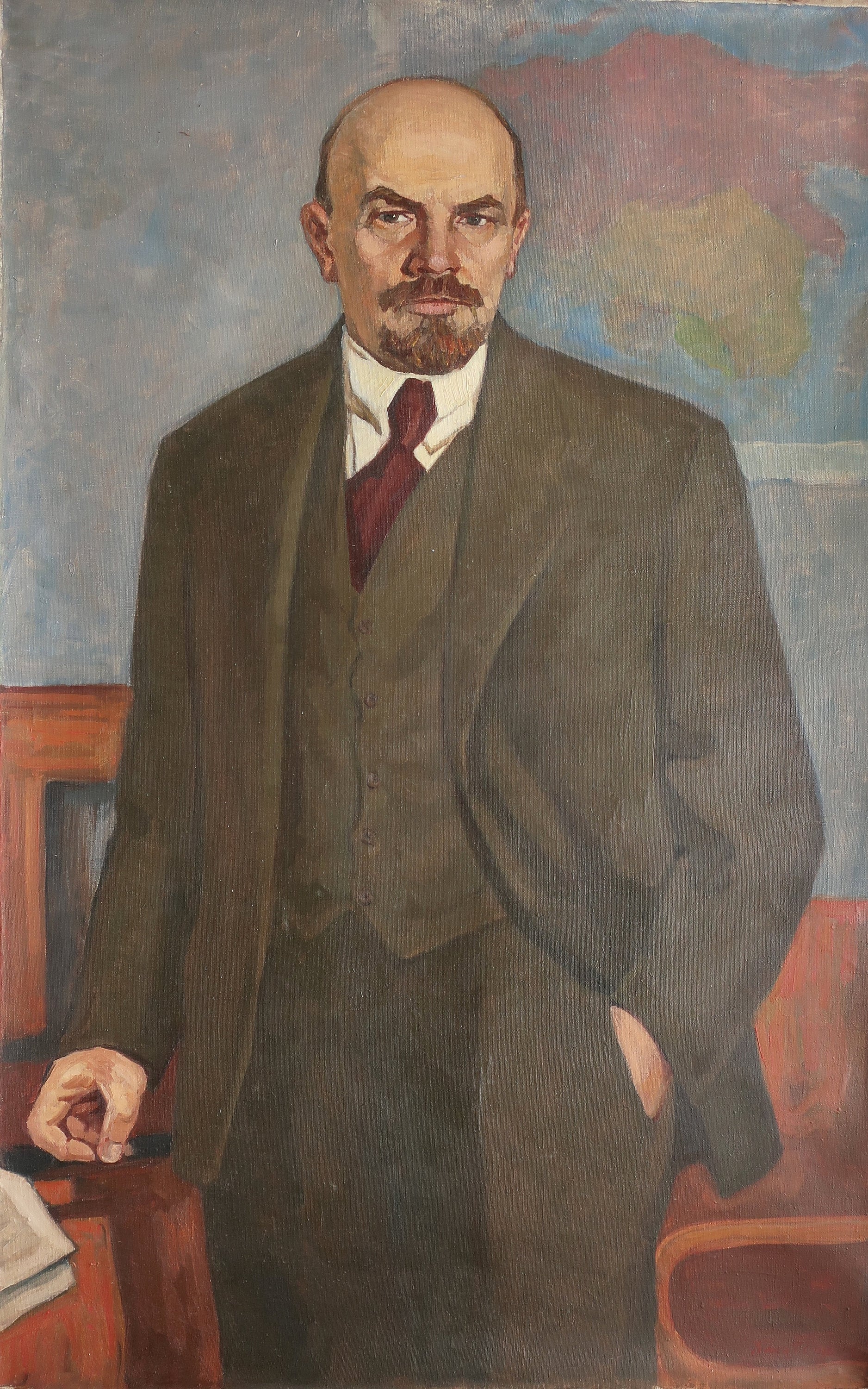 Portrait of V.I. Lenin. Oil Painting Original by Ukrainian - Etsy UK