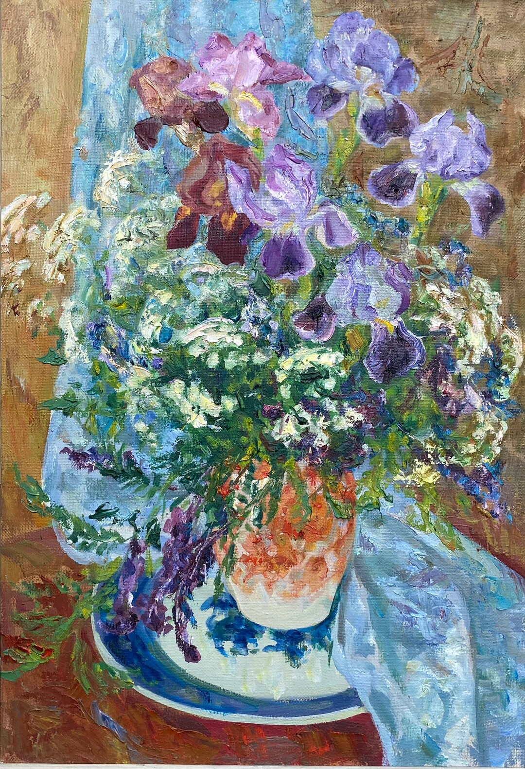 Still Life. Oil Painting Original Ukrainian Artist Repka V. 66-46 Cm ...