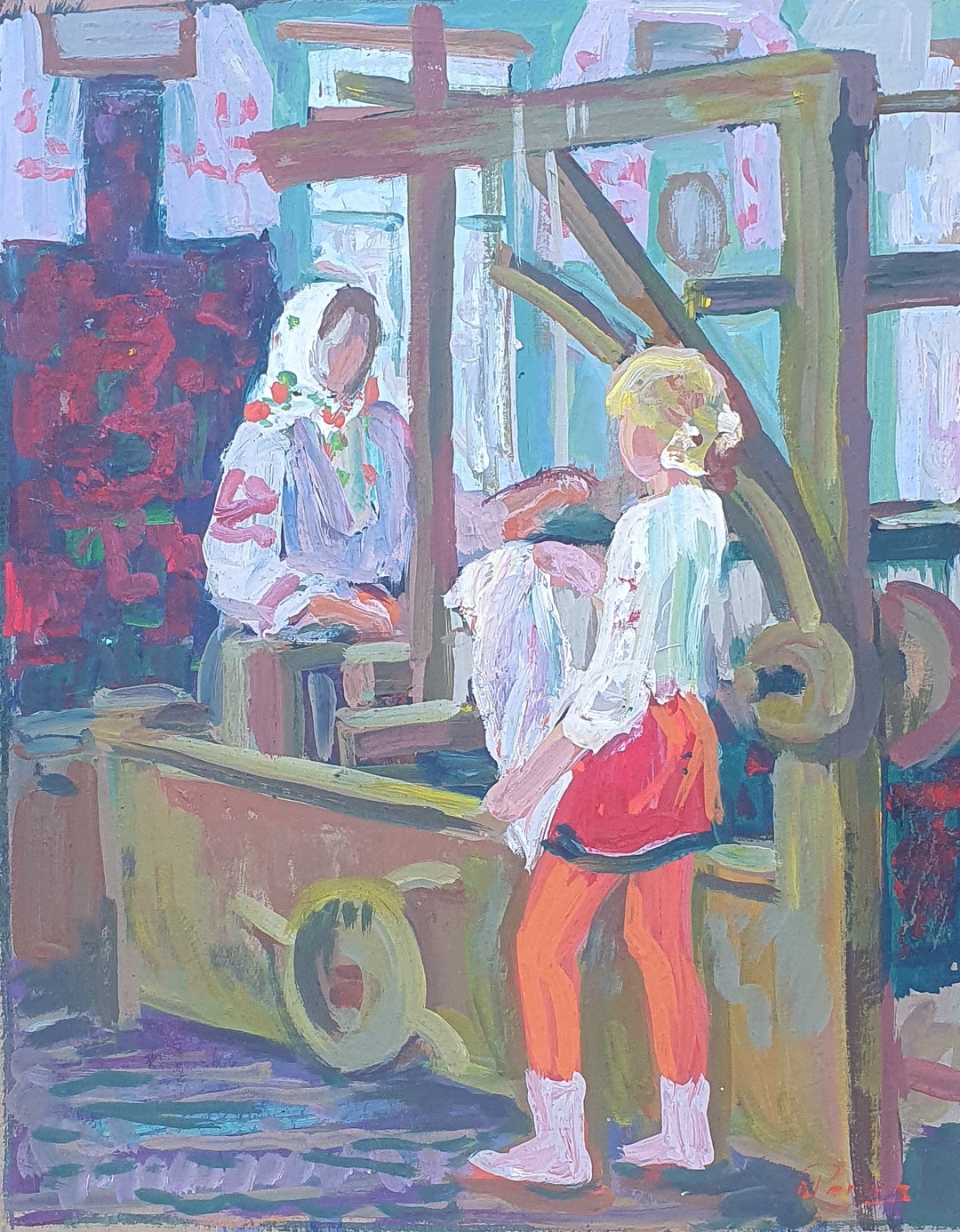 Oil Painting Original Socialist Realism Ukrainian Artist Repka - Etsy