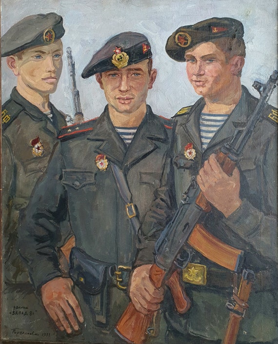 Marine Paratroopers. Oil Painting Original Artist - Etsy