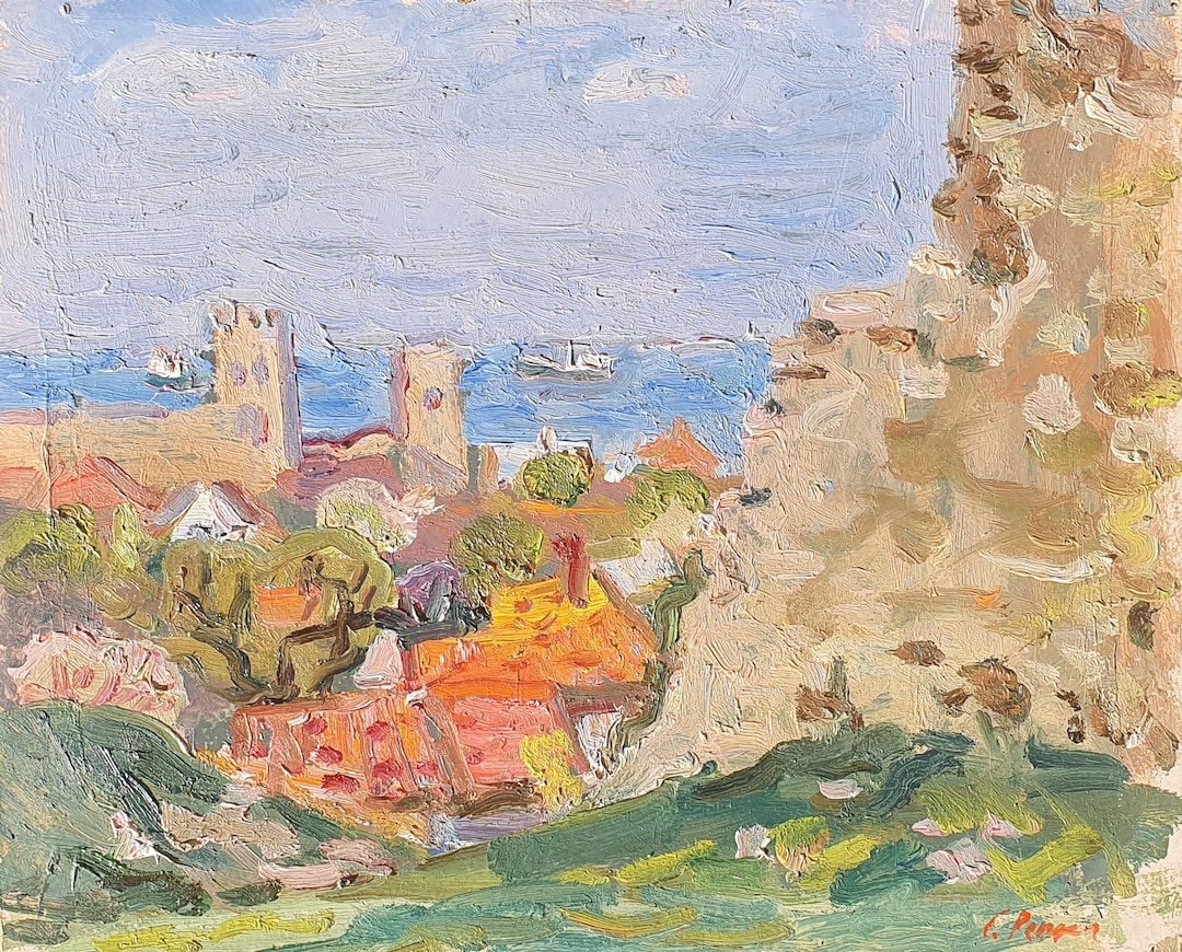 Landscape. Oil Painting Original Ukrainian Artist Repka S. 28-34 Cm ...