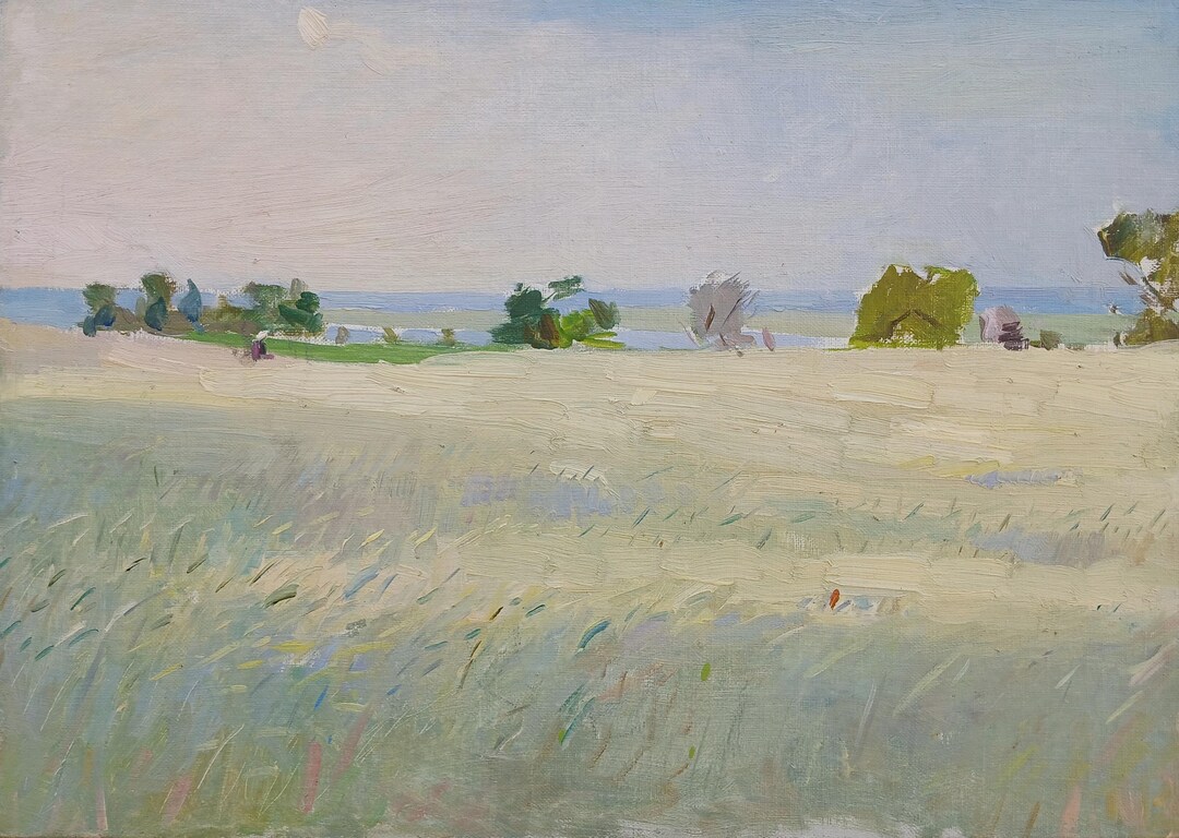 Landscape. Original Painting by Ukrainian Artist Yatsenko V. 35-49 Cm ...
