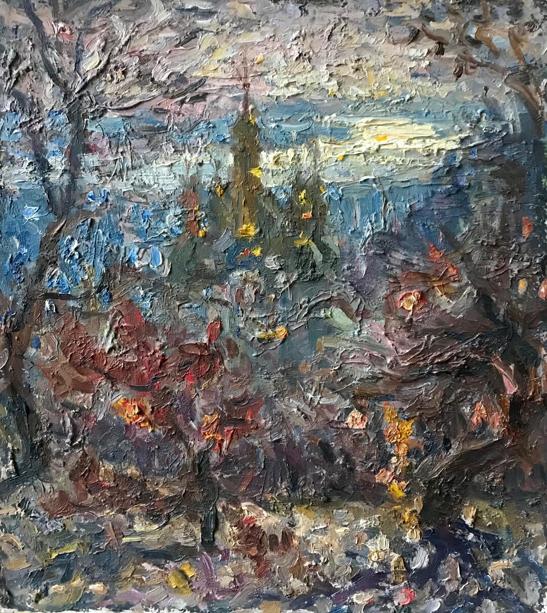 In the Spring. Original Painting by Ukrainian Artist Repka S. 50-45 Cm ...