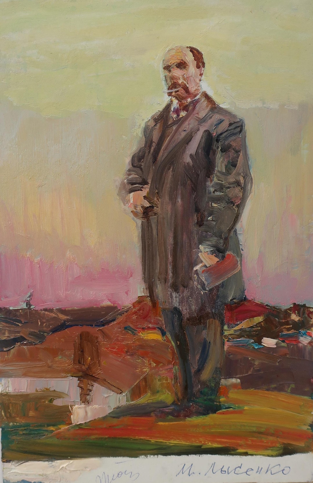 Portrait of Lysenko.original Painting by Ukrainian Artist Tomenko G. 32 ...