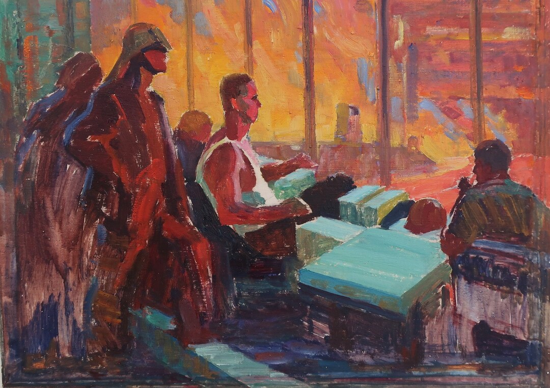 Oil Painting Original Ukrainian Artist Chernikov N. 32-45cm Cardboard ...