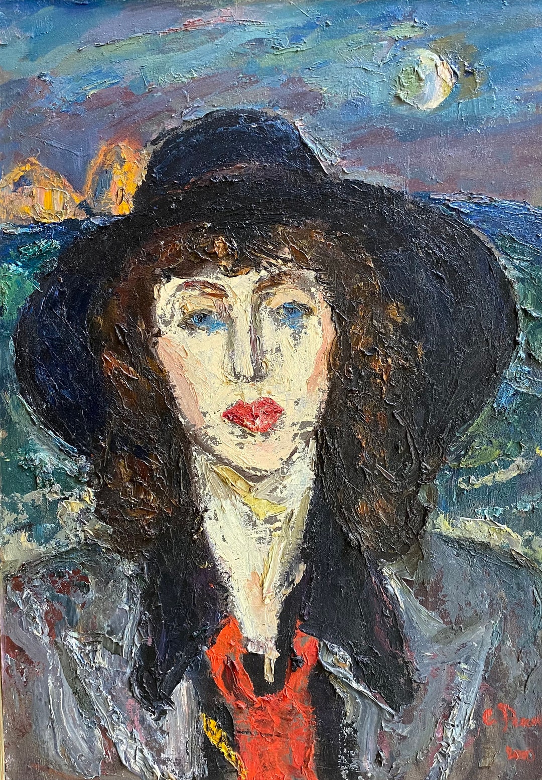 Wind From the Sea. Oil Painting Original Ukrainian Artist Repka S. 70 ...