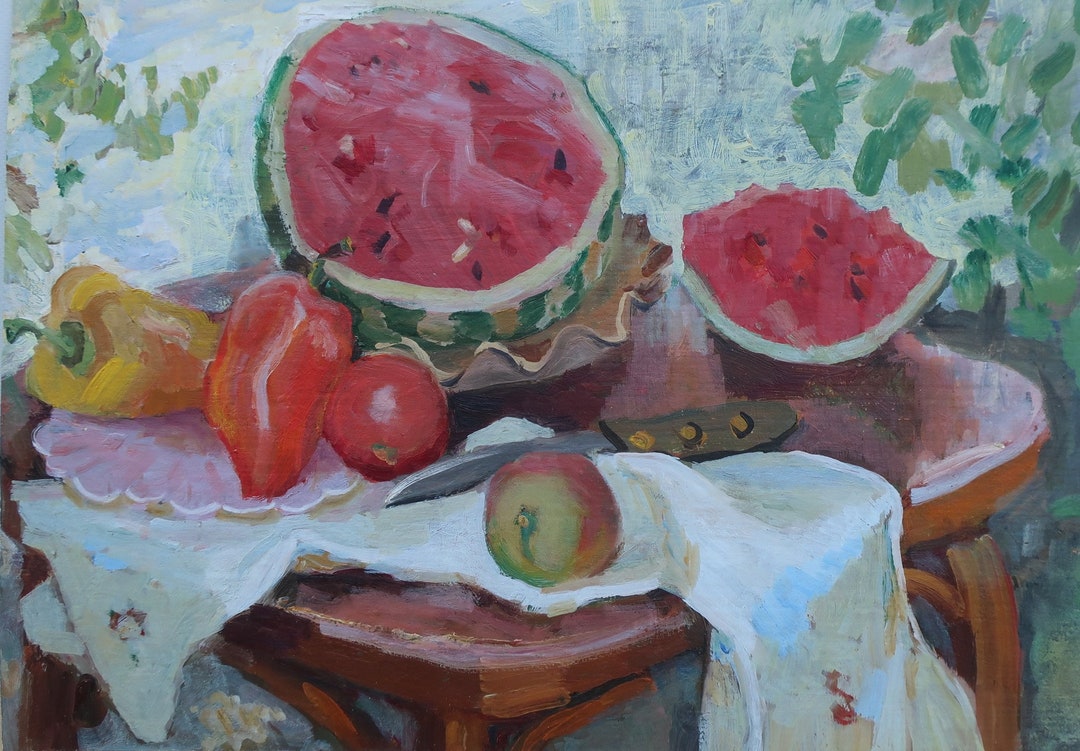 Still Life. Oil Painting Original Ukrainian Artist Sukhenko V. 33-42cm ...