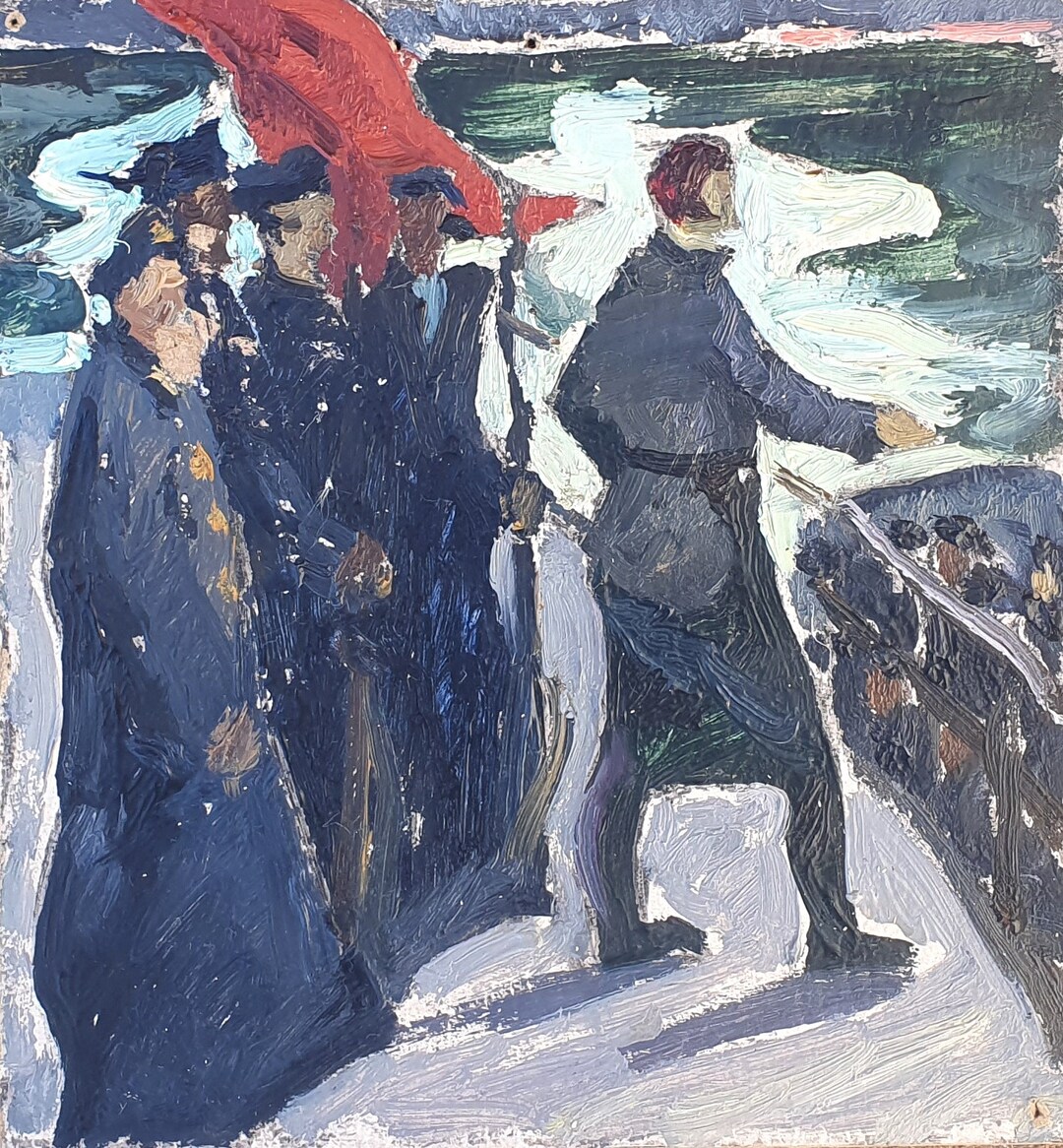 Oil Painting Original Ukrainian Artist Repka S. 18-17 Cm Cardboard Oil ...