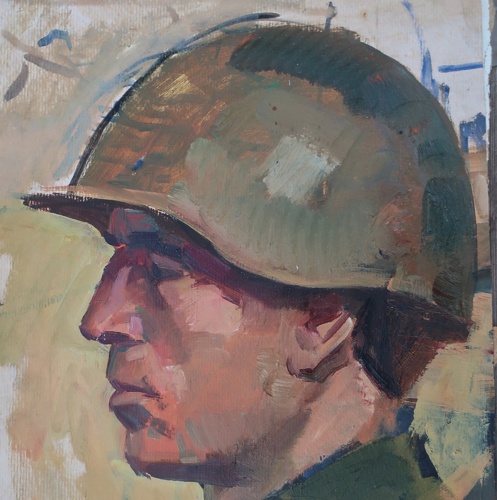 Portrait of a Military Man Antique Oil Painting Original - Etsy
