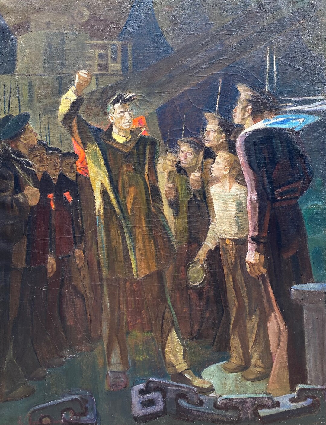 V. Mayakovsky. Oil Painting Original Socialist Realism Ukrainian Artist ...