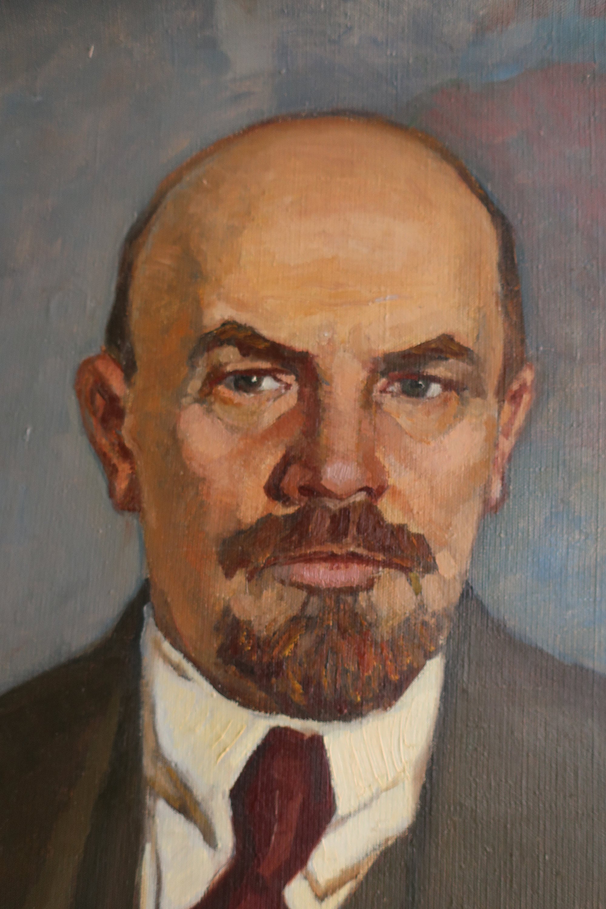 Portrait of V.I. Lenin. oil painting original by Ukrainian | Etsy