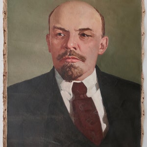Portrait of Lenin. Oil Painting Original Ukrainian Artist Soroka A. 98 ...
