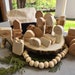 30 Natural Tree Blocks, Montessori Style Wooden Toy for Kids, Wooden ...