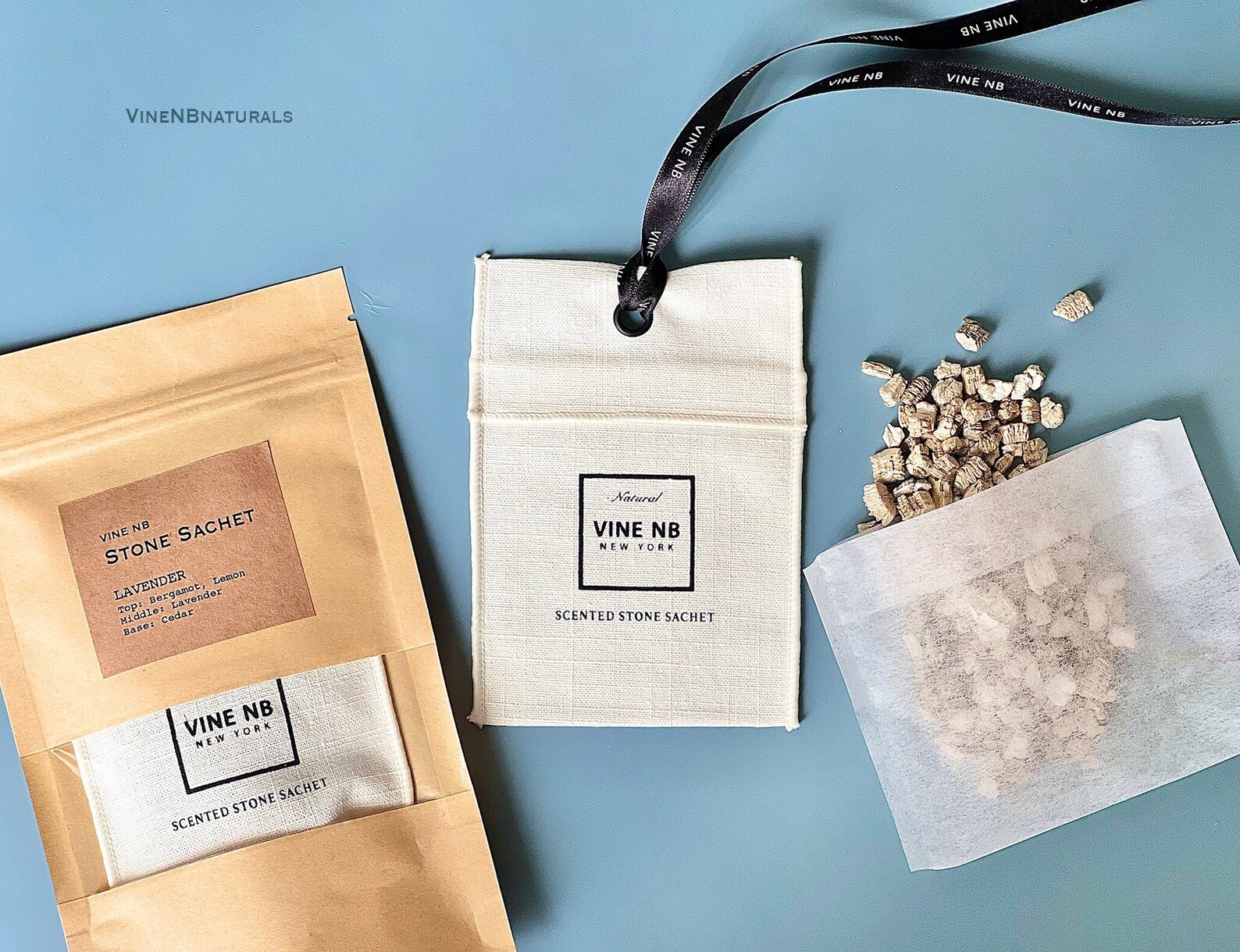 Scented Stone Sachet: Long Lasting Fragrance, Natural Cotton Bag - Etsy