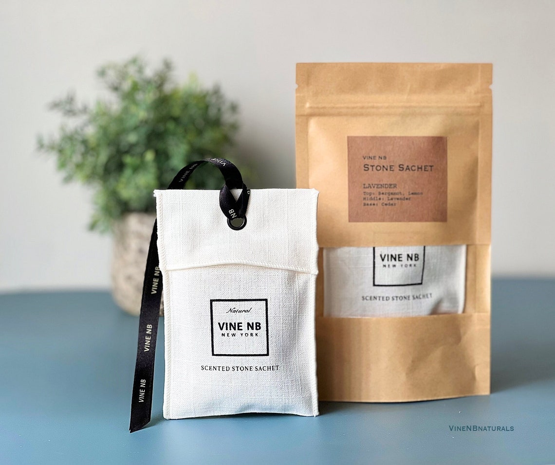Scented Stone Sachet: Long Lasting Fragrance, Natural Cotton Bag - Etsy
