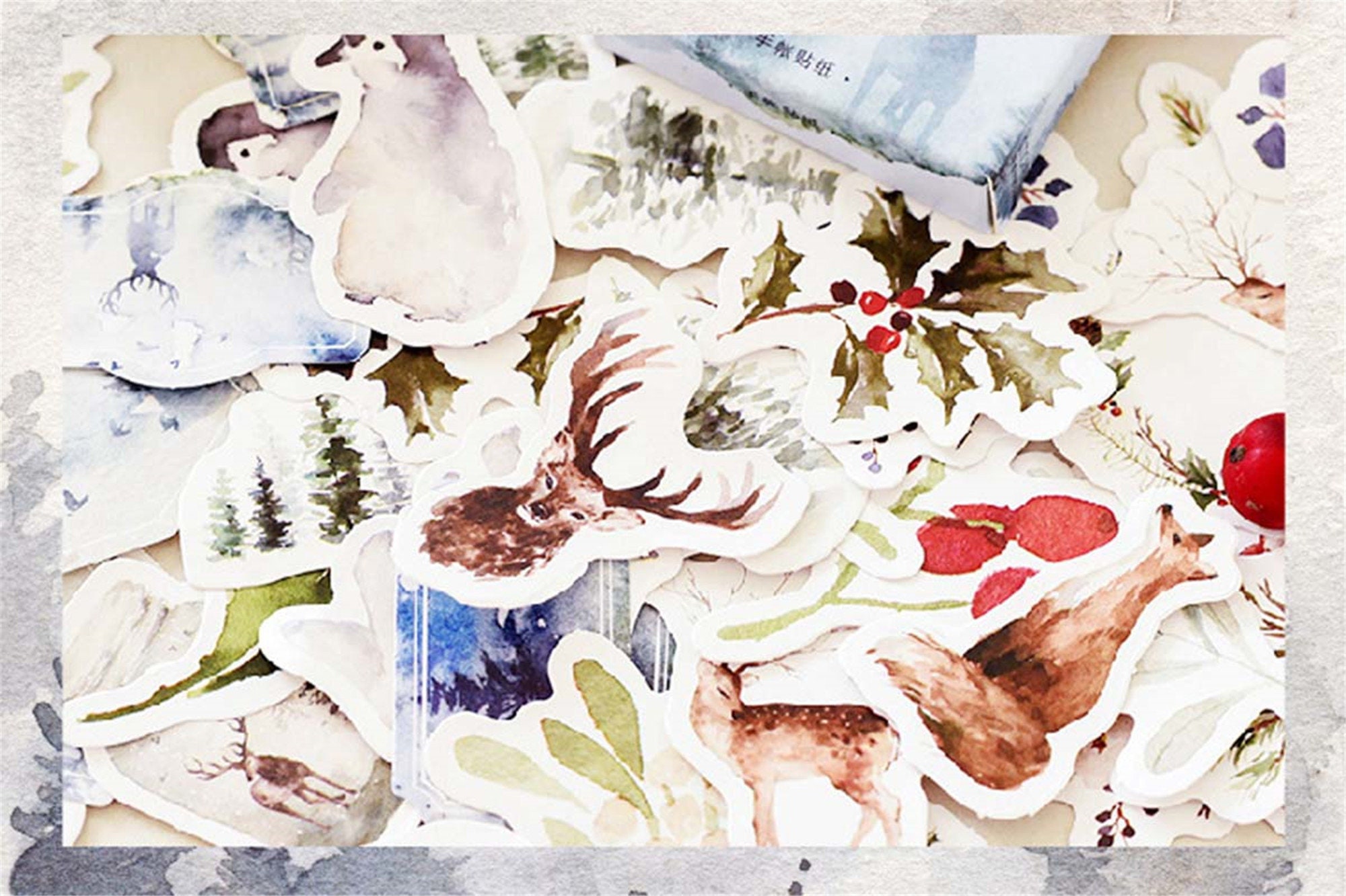 45 PCS Fog Sticker Forest Sticker Nature Sticker | Etsy