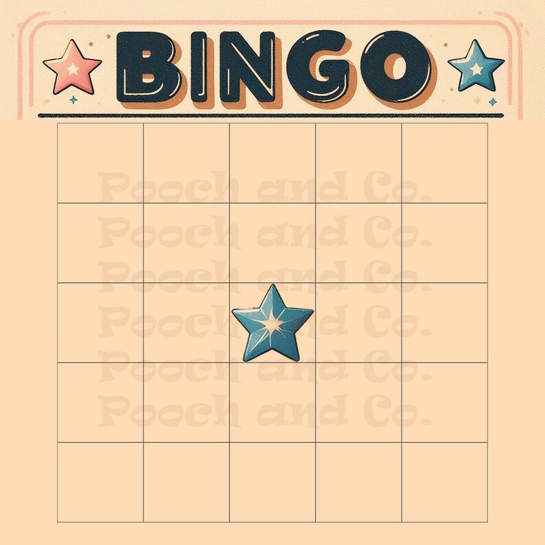Blank Bingo Card, Blank Bingo Card Template, DIY Bingo, Instant Fun ...