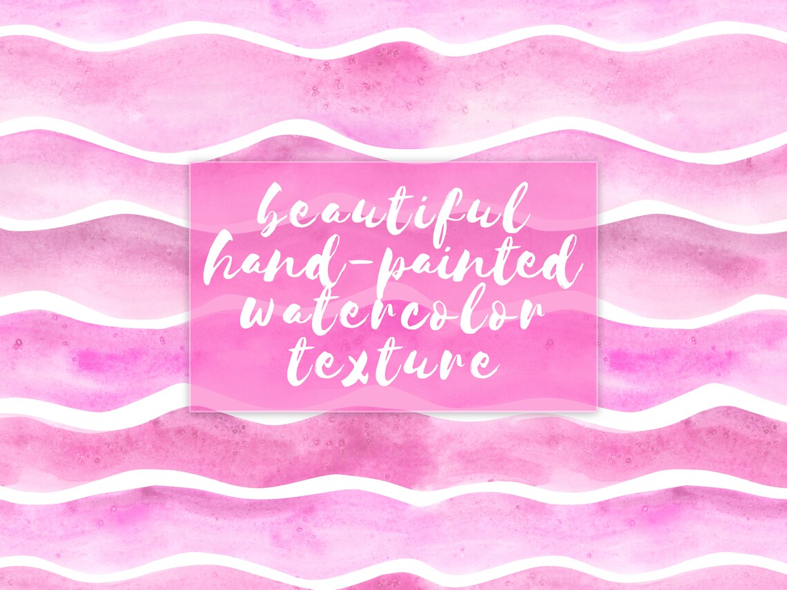 Pink Waves Digital Paper Ocean Digital Paper Instant - Etsy