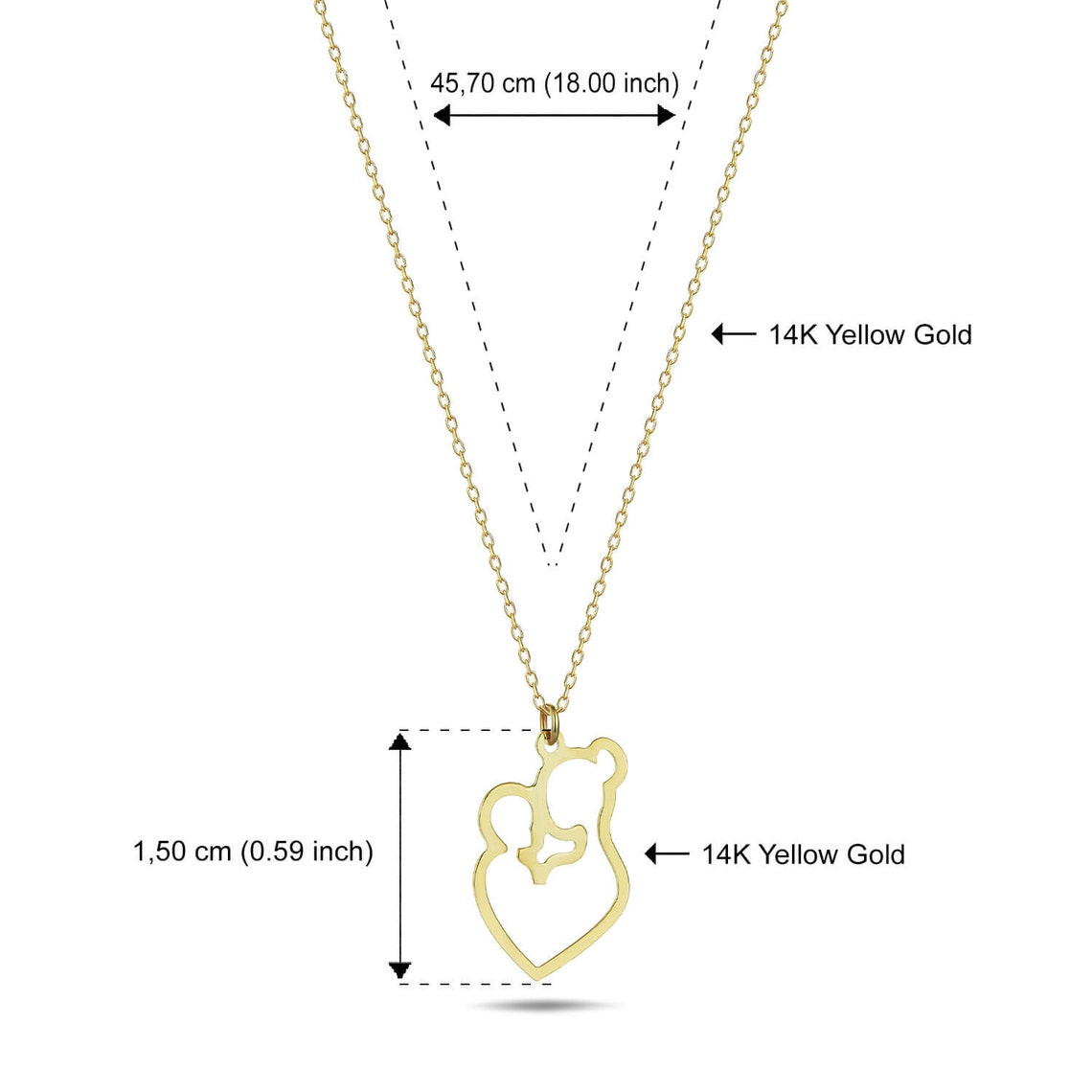 Expecting Mom Gold Chain Necklace Aesthetic Mom to Be - Etsy