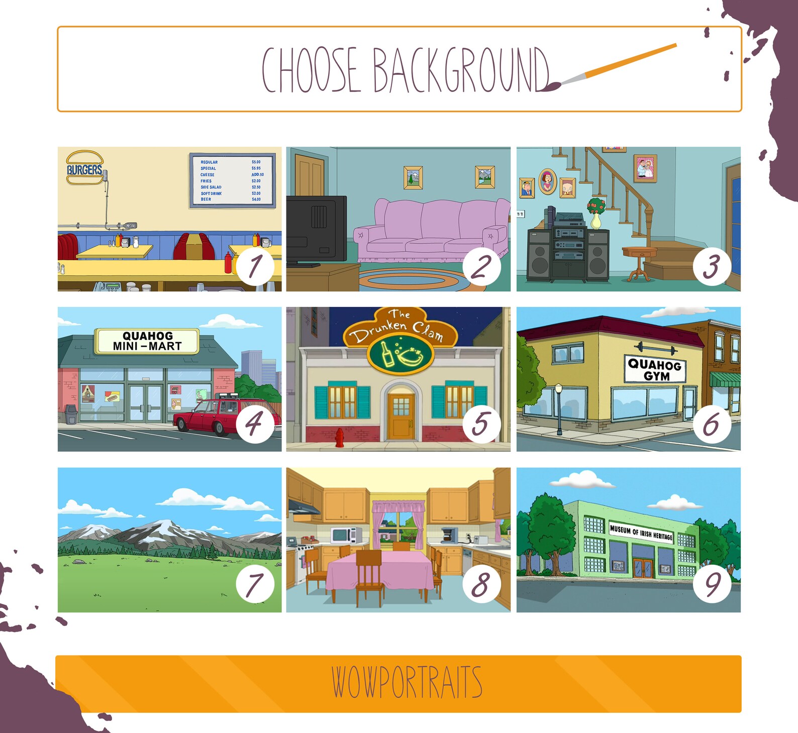 Family Guy Art Custom Portrait Portrait to Order Cartoon - Etsy