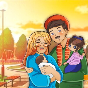Drawing Custom Anime, Couple Anime Portrait, Family Anime Drawing, Gift ...