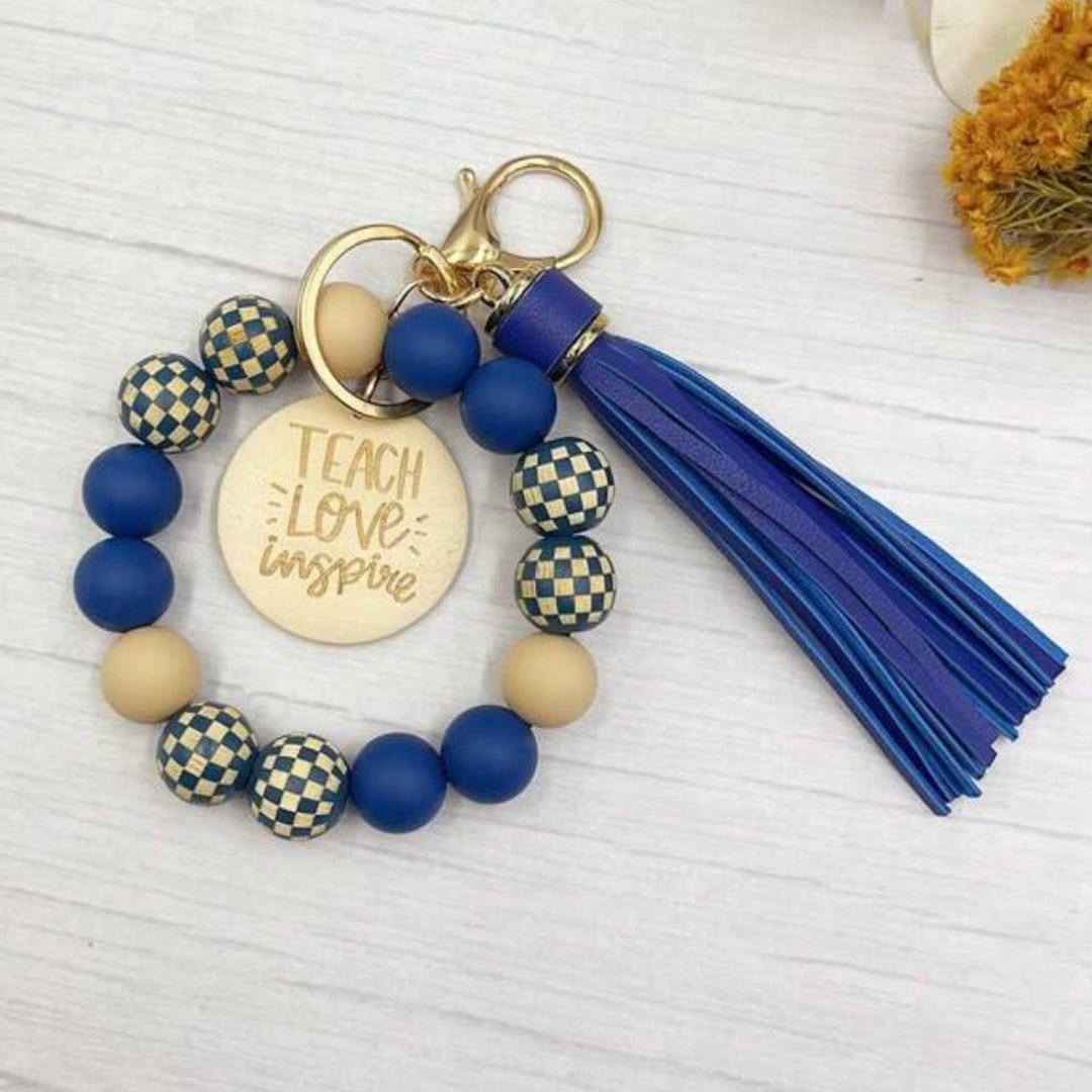 Bohemian Lanyard Wristlet Keychain Classroom Accessories for ID Badges ...