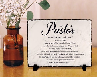 Pastor Appreciation Slate Plaque, to Our Pastor Gift, Minister Gift ...