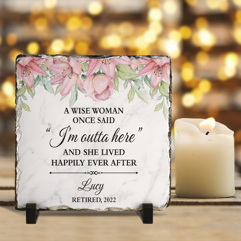 Happy Retirement Gift A Wise Woman Once Said Im Outta Here - Etsy