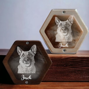 Custom Dog Fur Memorial Box, Engraved Pet Loss Gifts, Personalized Dog ...
