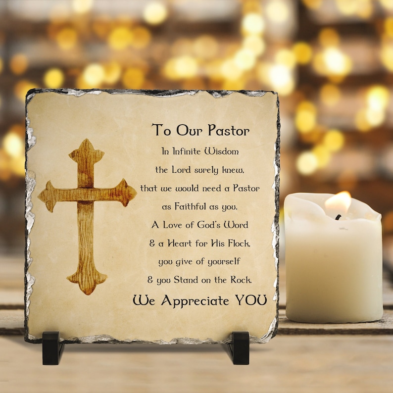 Pastor Appreciation Gift to Our Pastor Slate Plaque Minister - Etsy