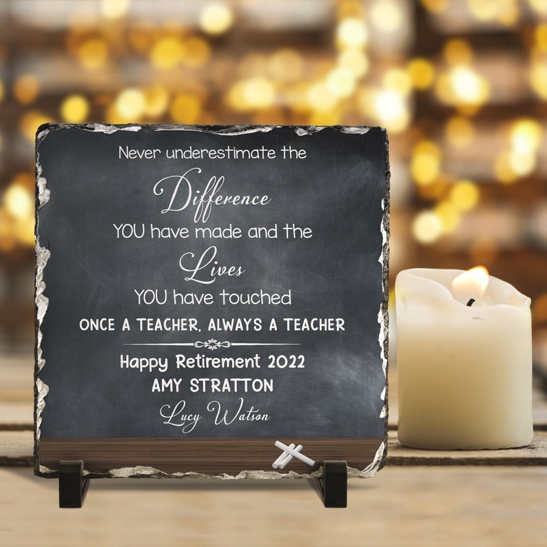 Personalized Teacher Retirement Gift Happy Retirement Gift - Etsy