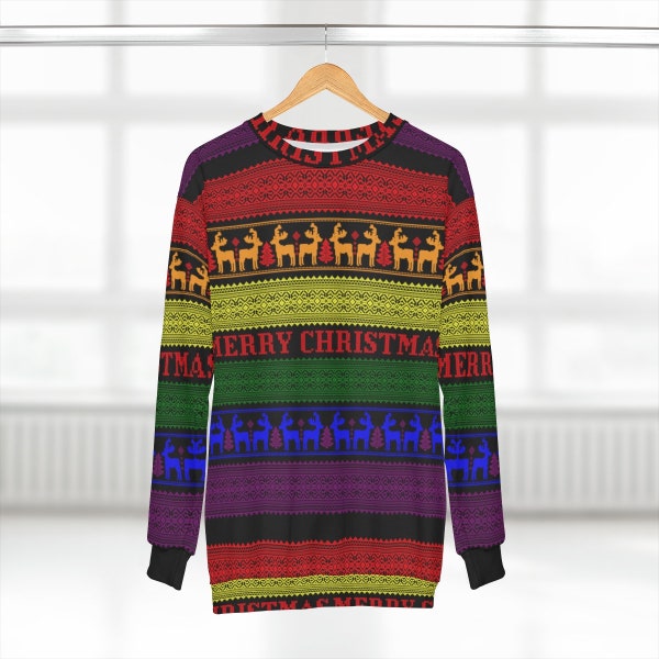 Rainbow Sweater - Etsy