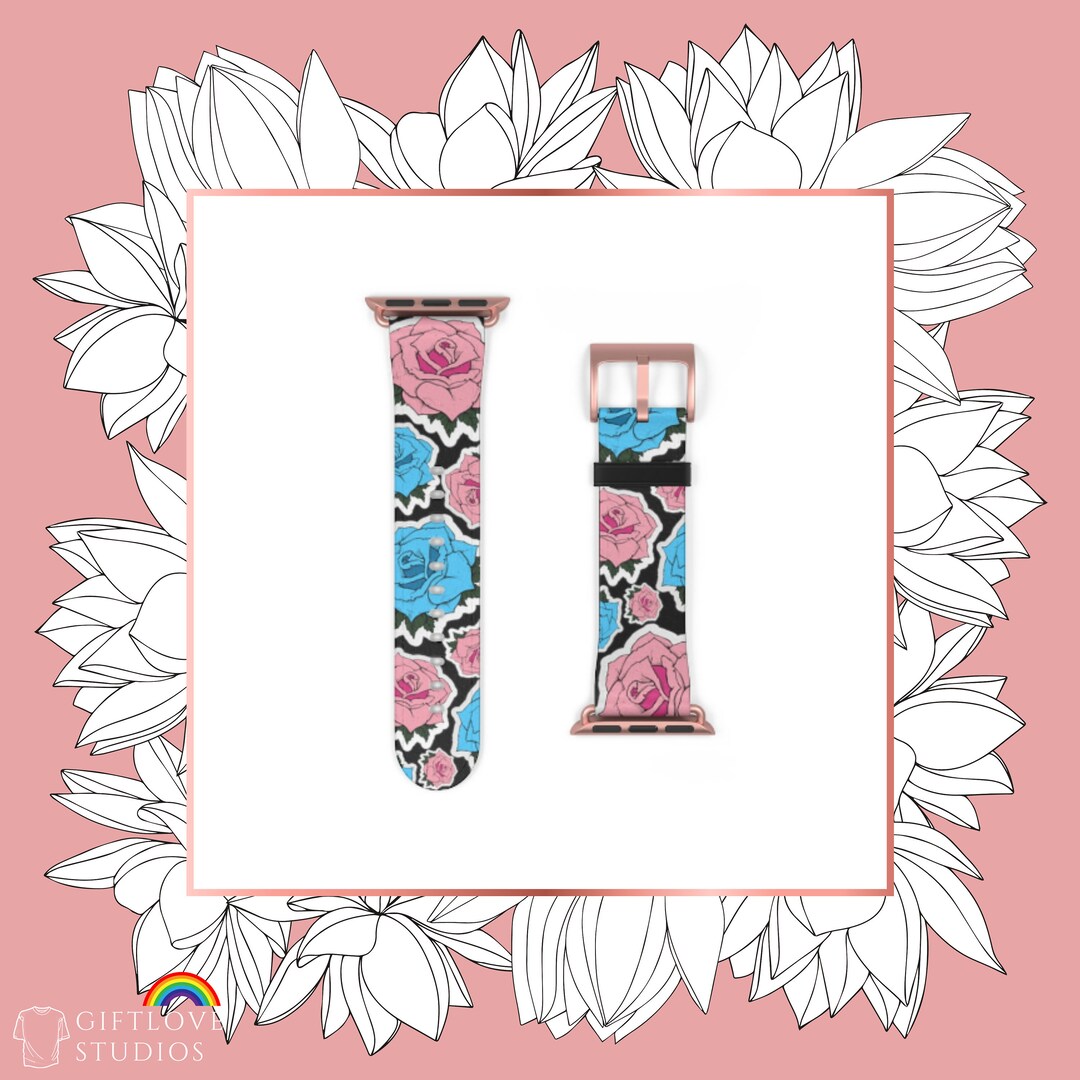 Trans Flower Apple Smart Watch Band watch Not Included - Etsy