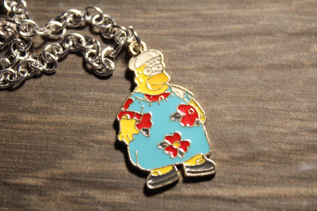 Homer Simpson Necklace - Etsy