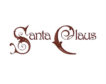 Santa Claus Font - Etsy Canada