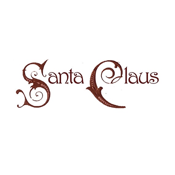 Santa Claus Signature | Etsy