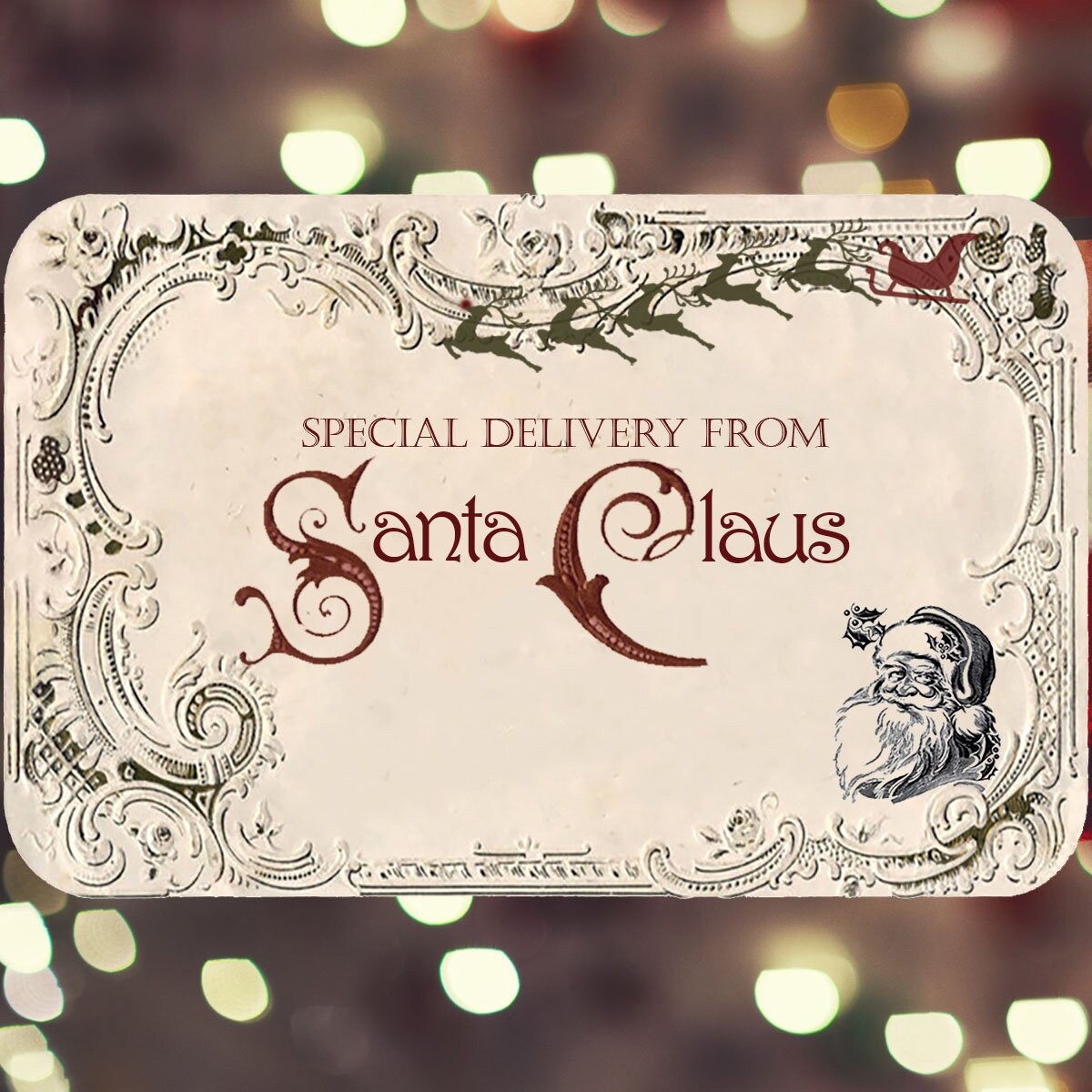 Vintage Special Delivery From Santa Clause Personalized Gift - Etsy