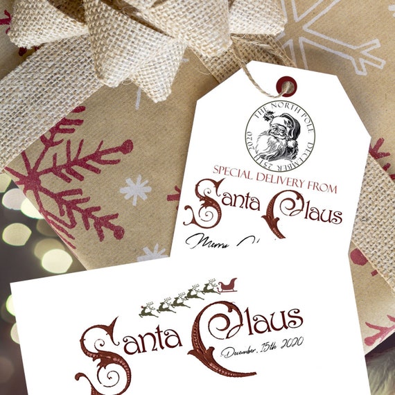 Gift Tag and Christmas Letter Bundle Special Delivery from | Etsy