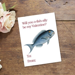 Printable Fish Valentine's Cards for Kids- Digital Download - Etsy