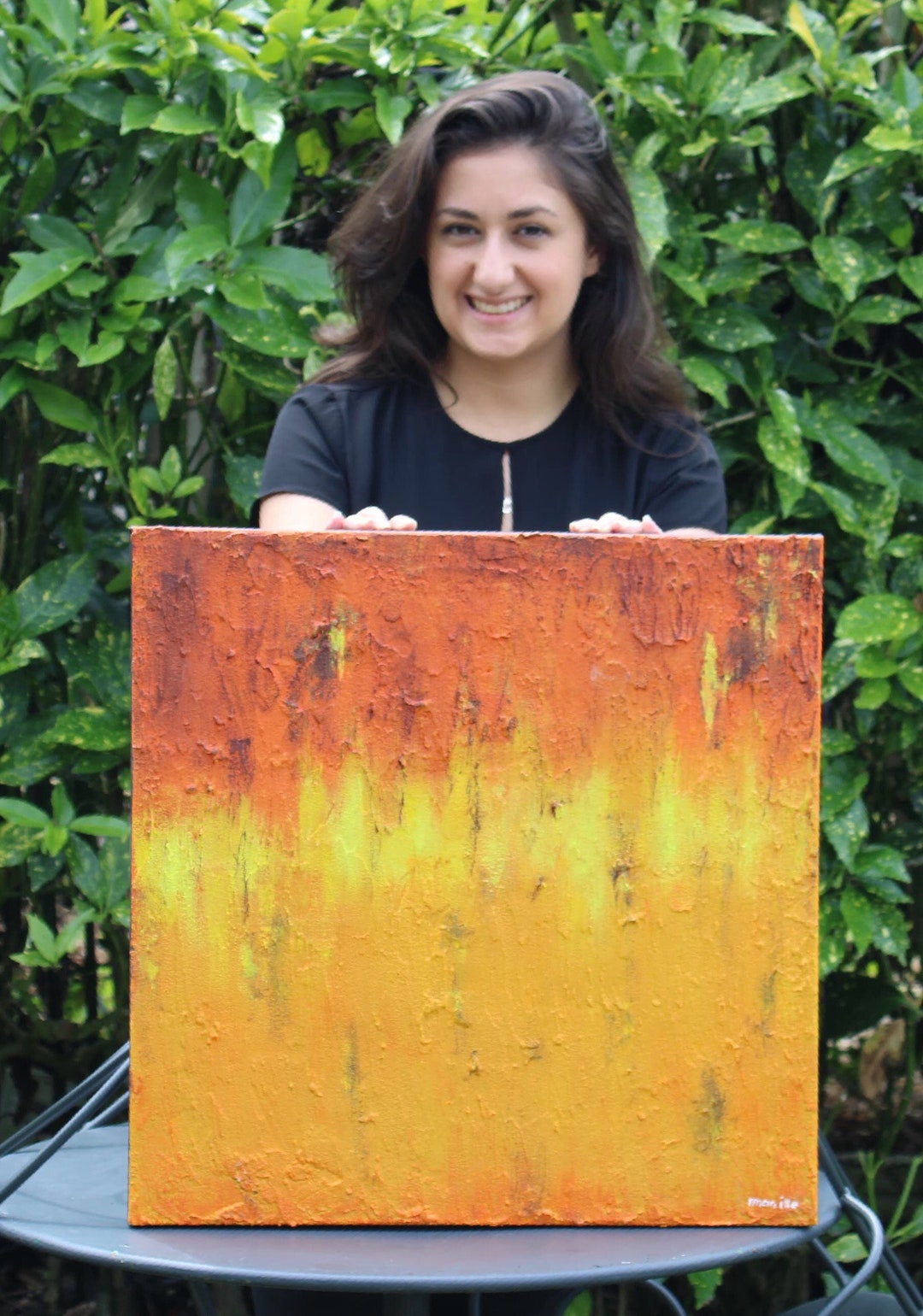 Unique Abstract Painting Created by Manila - Catching Fire - Etsy