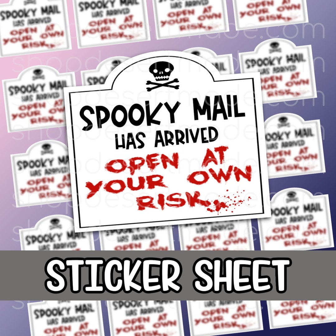 Spooky Mail Has Arrived Open at Your Own Risk | Halloween Order Package ...