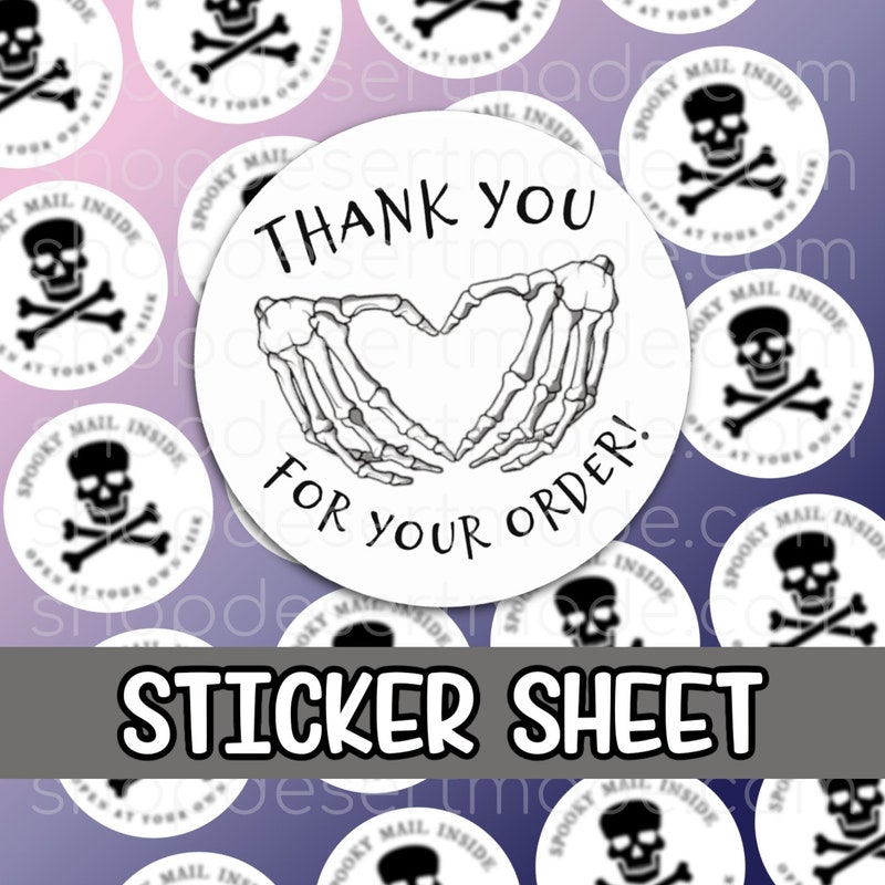 Cute Thank You Stickers - Etsy