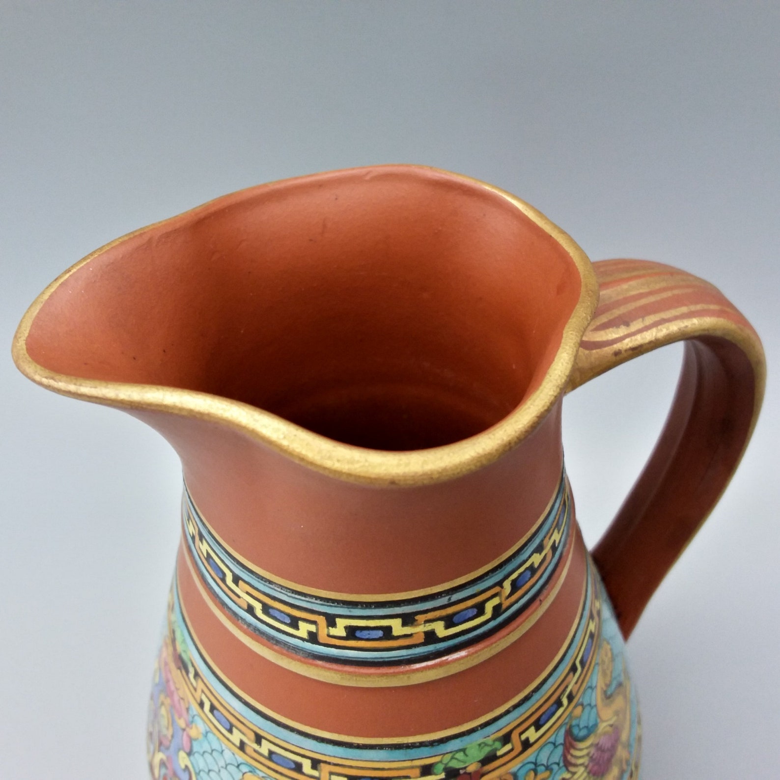 Pichet en terre cuite Prattware terracotta | Etsy