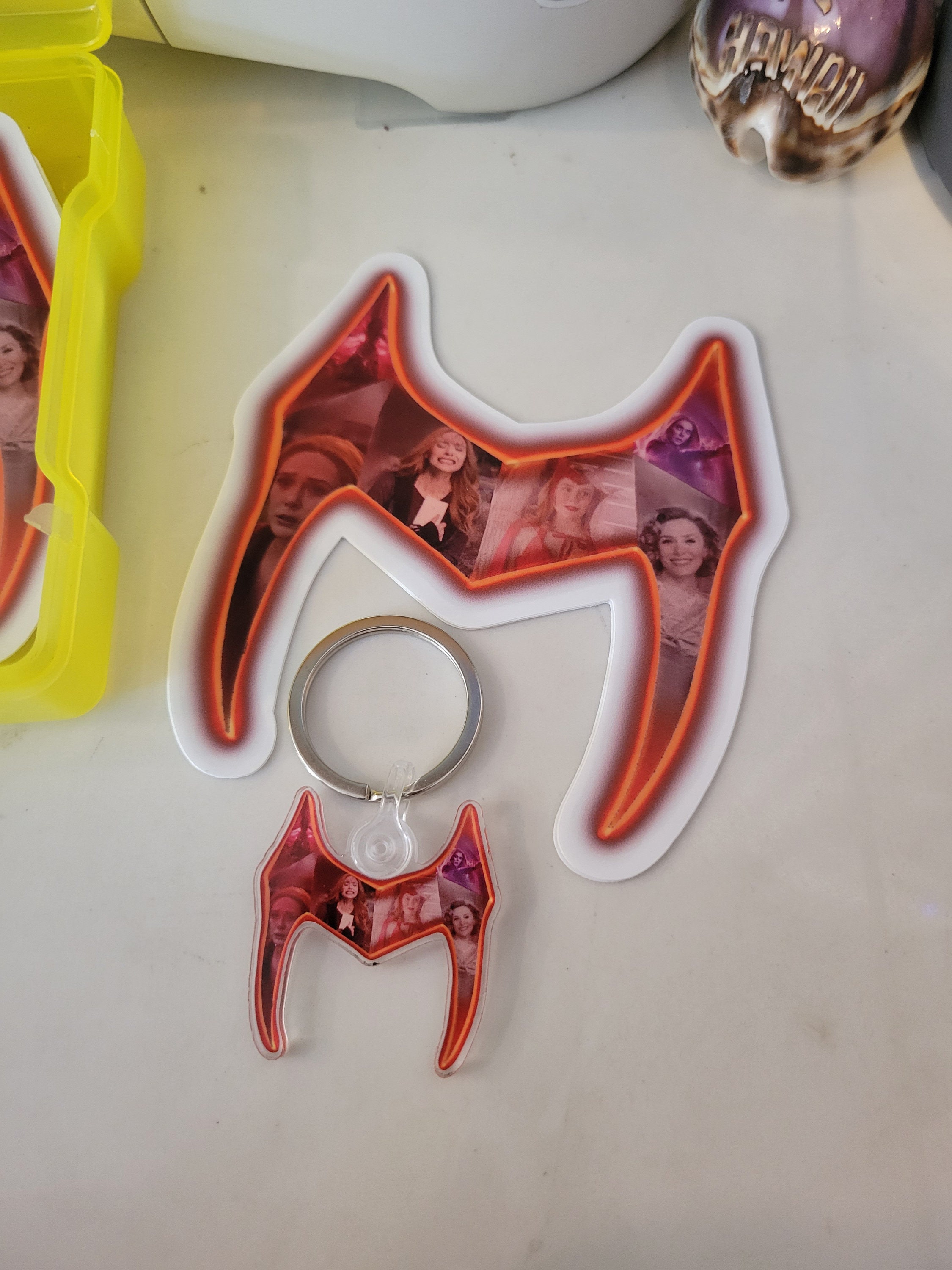 Wanda Maximoff Keychain Sticker - Etsy