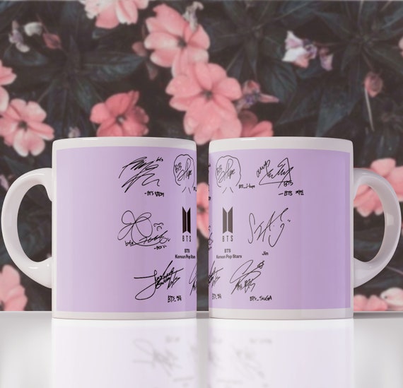 BTS Kpop Music Band Printed Coffee Cup for Army Fans Gift | Etsy