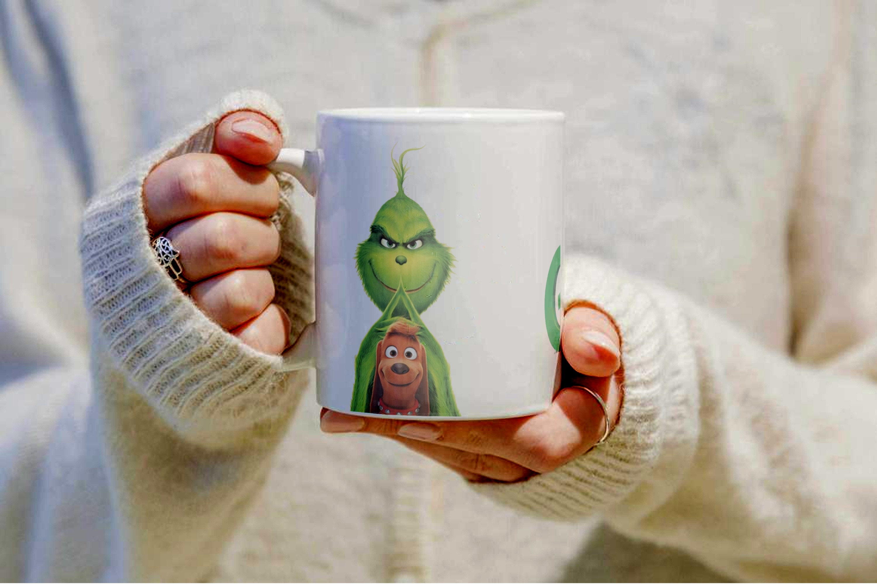 Christmas Mug Grinch Design Tea Cup Gift Ideas for Friends and - Etsy UK