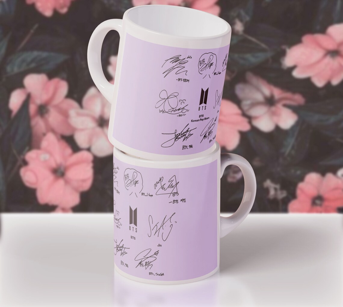 BTS Kpop Music Band Printed Coffee Cup for Army Fans Gift - Etsy