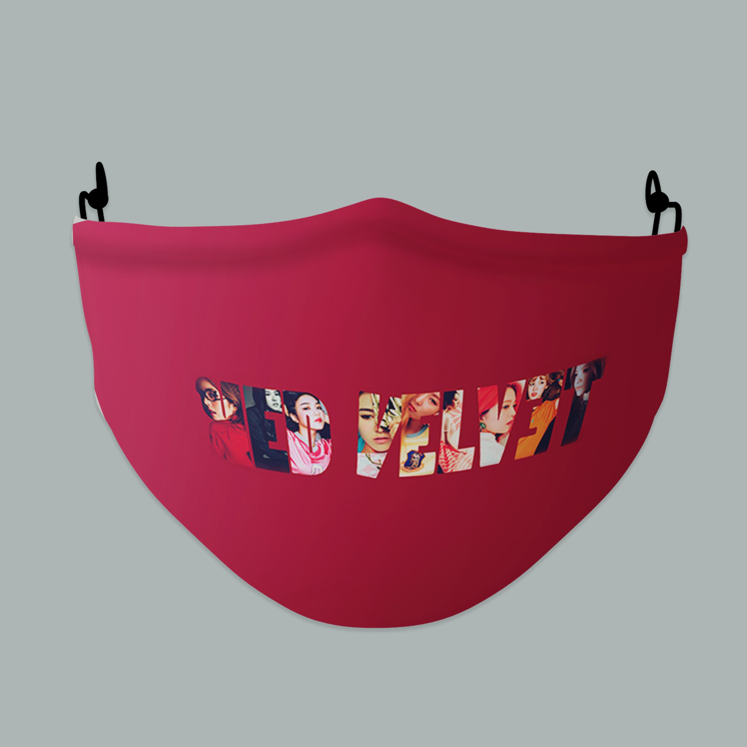 Red Velvet Cotton Face Mask Reusable Washable Three Layers - Etsy UK